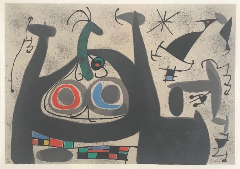 Joan Miró - The Lizard with Golden Feathers For Sale at 1stDibs