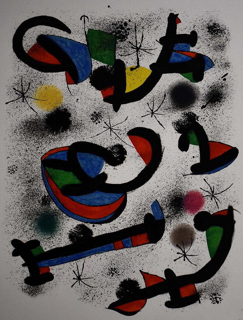 Joan Miró - Ubu : Two Moons and Yellow Star - Original Handsigned ...