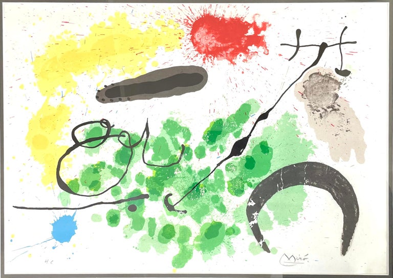 Joan Miró - Sans titre (de la série Lezard aux Plumes d'Or) En vente ...