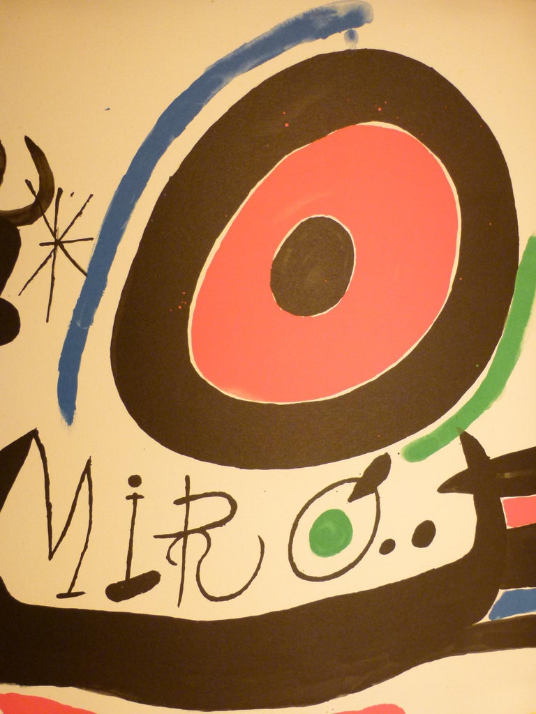 Joan Miró Screen Print for Sala Gaspar, 1960s at 1stDibs