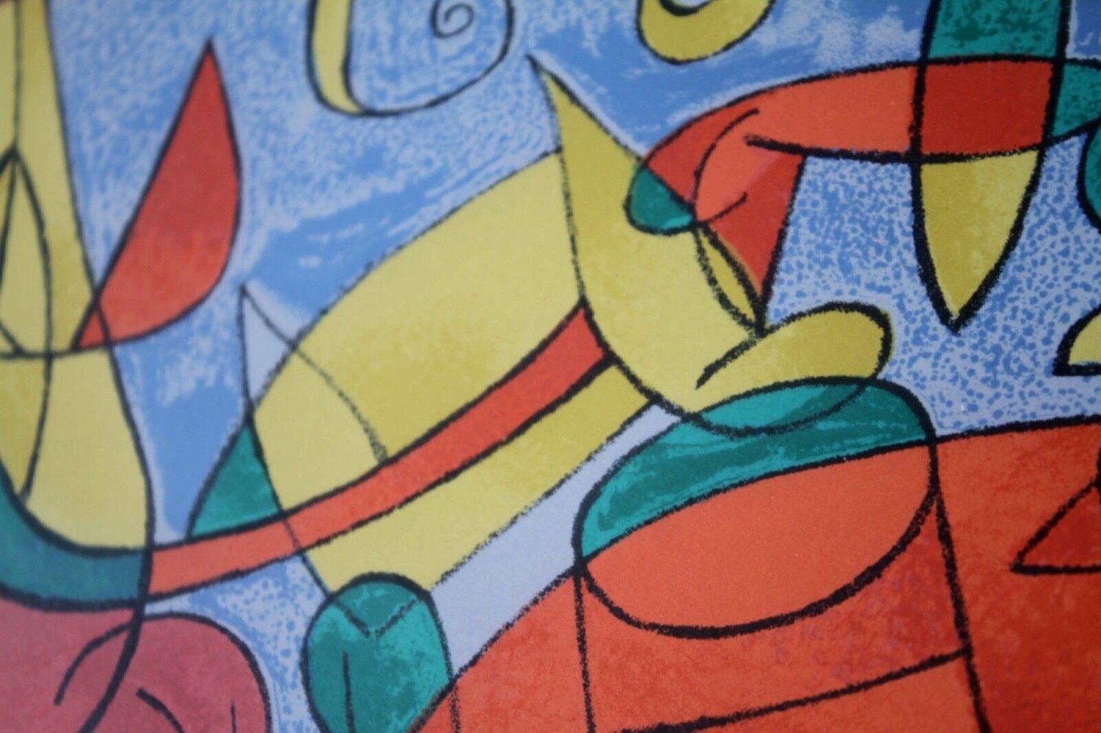 Joan Miro Signed Chez Le Roi De Pologne 1966 Lithograph on Paper 28/75 ...