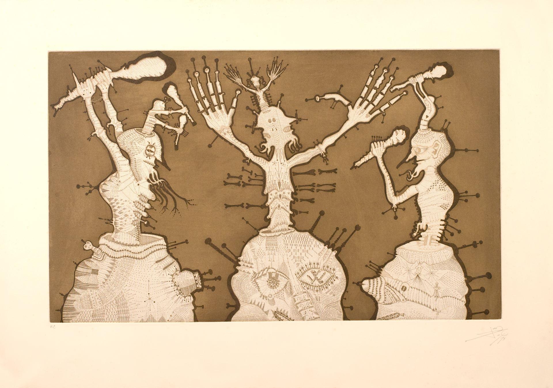 Joan Ponç - Joan Ponç Spanish Artist Original Hand Signed engraving ...