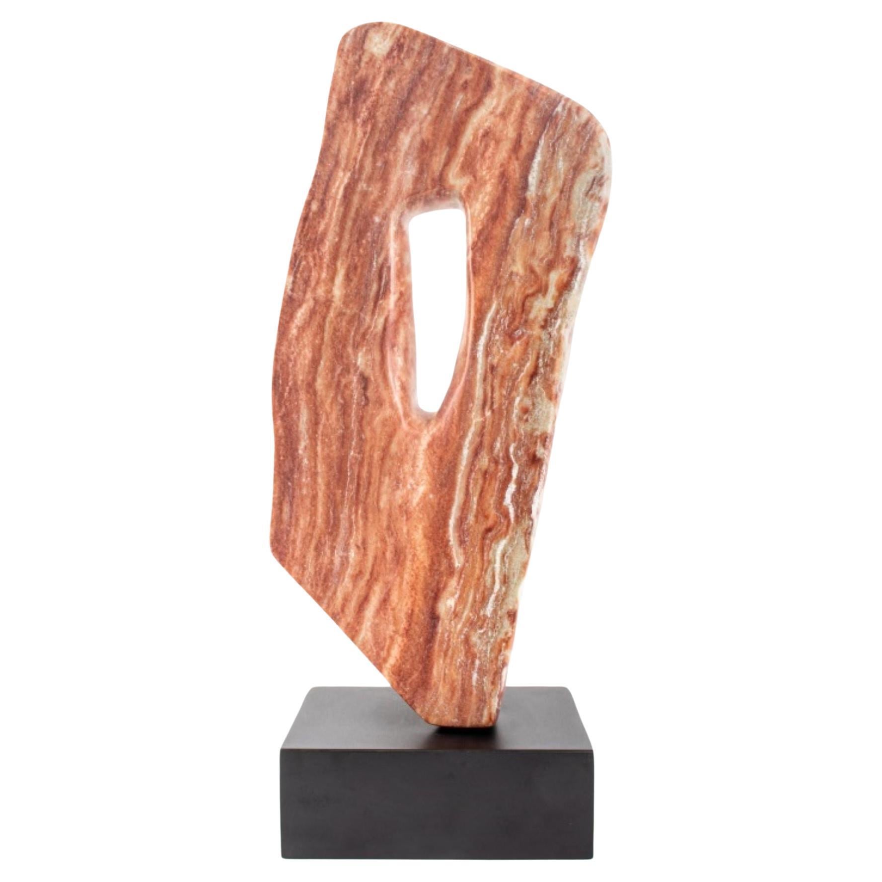 Joan Shapiro Modern Abstract Alabaster Sculpture For Sale at 1stDibs