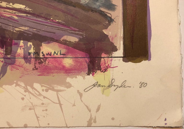 Joan Snyder - Large Abstract Expressionist Feminist Lithograph ...