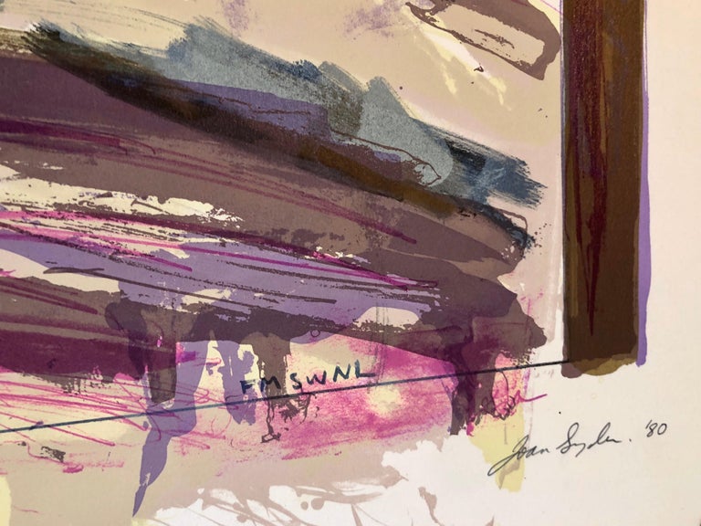 Joan Snyder - Large Abstract Expressionist Feminist Lithograph ...