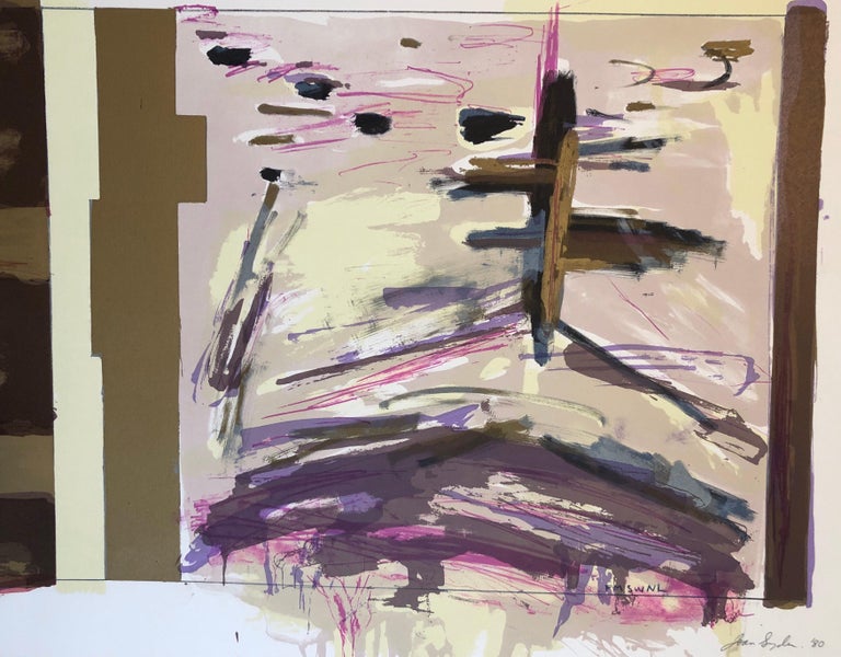 Joan Snyder - Large Abstract Expressionist Feminist Lithograph ...