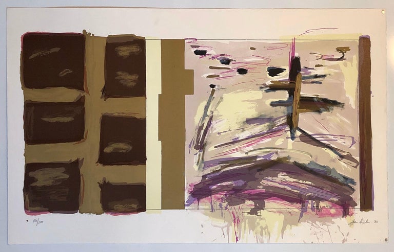 Joan Snyder - Large Abstract Expressionist Feminist Lithograph ...