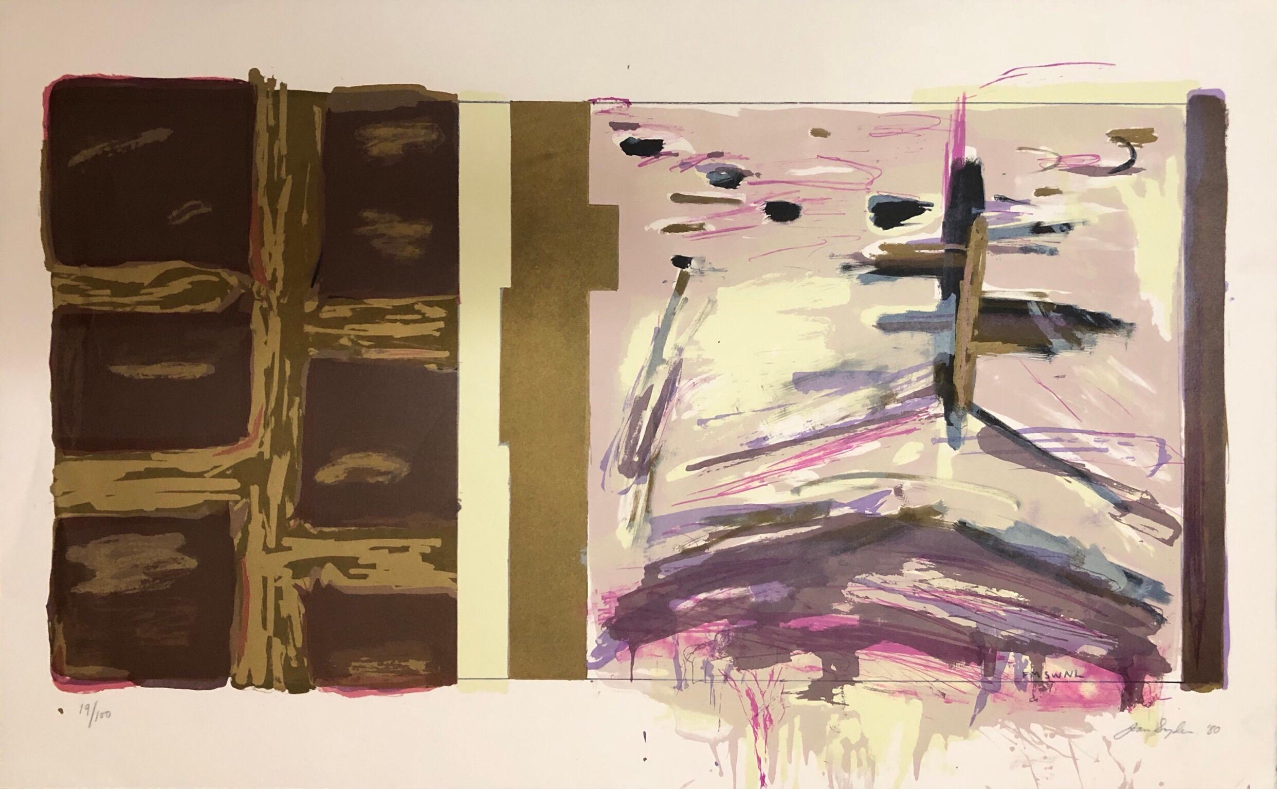 Joan Snyder - Large Abstract Expressionist Feminist Lithograph ...