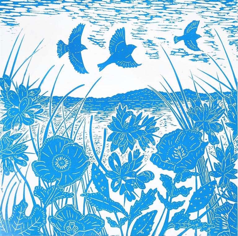 Joanna Padfield - Linnets over Salthouse by Joanna Padfield, Limited ...