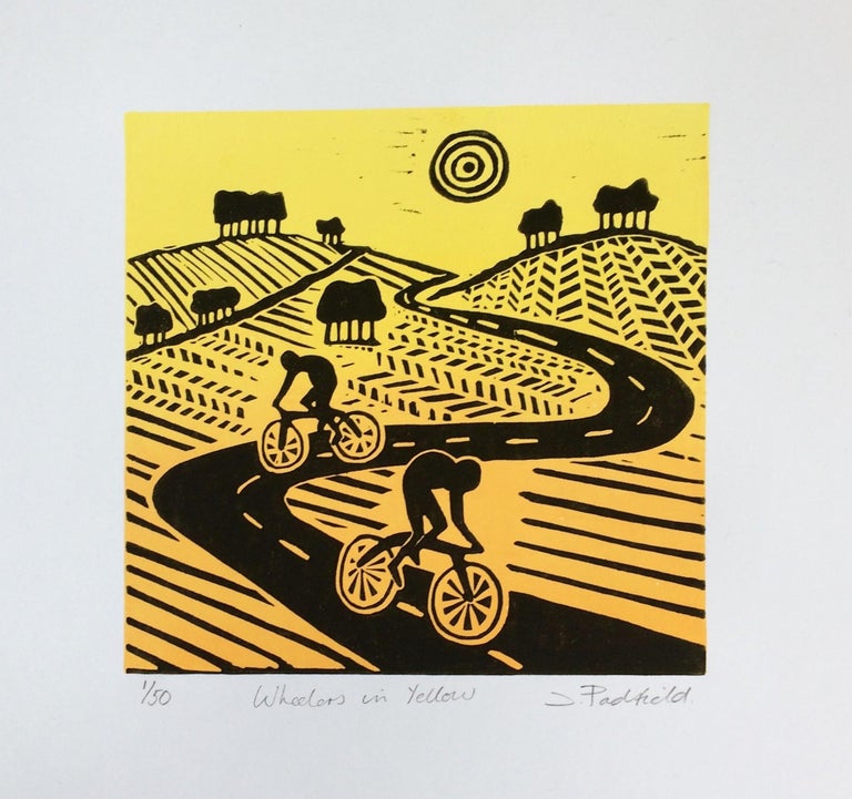 Joanna Padfield - Joanna Padfield, Wheelers in Yellow, Cycling Art ...
