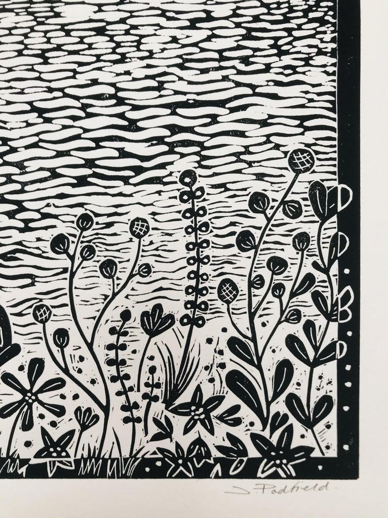 Joanna Padfield - Sailing at Blakeney Point, Contemporary Linocut ...