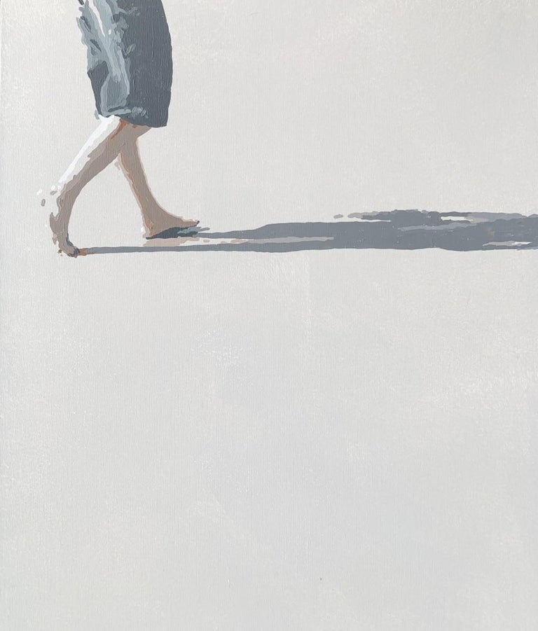 Joanna Woyda - Beach. Getting out - Figurative Acrylic Painting ...