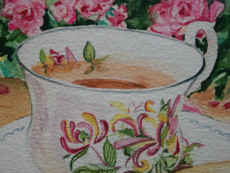 Joanne Heath-Menger, Afternoon Tea, Watercolor Painting, Canada, Circa ...