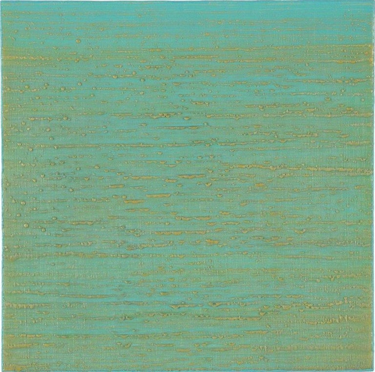 Joanne Mattera - Silk Road 261, Aqua Green, Pale Yellow Encaustic Color ...