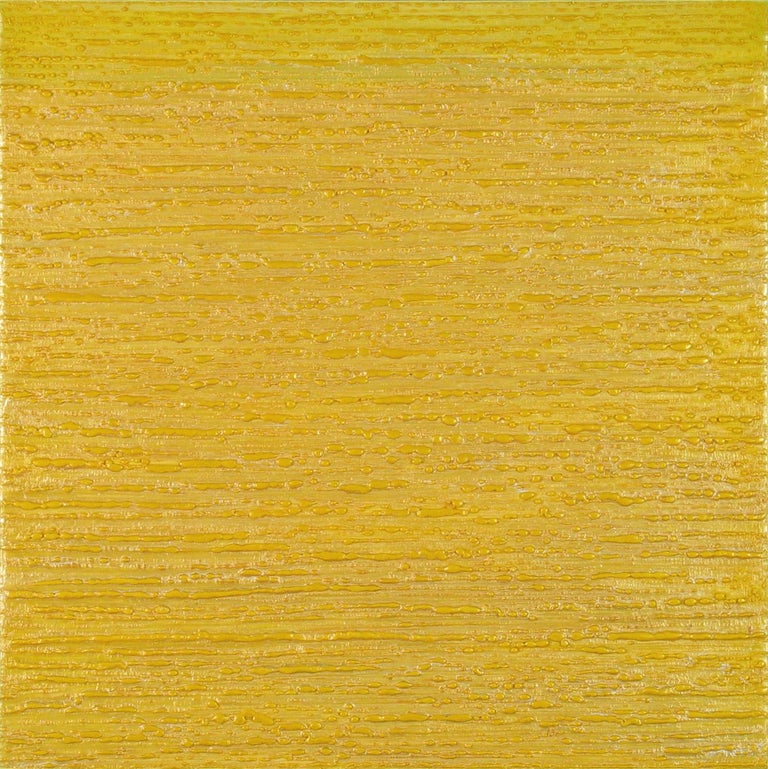 Joanne Mattera - Silk Road 413, Square Encaustic Color Field Painting ...