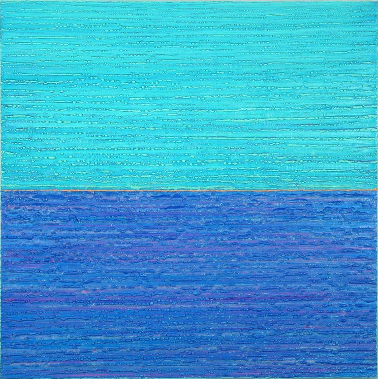 Joanne Mattera - Silk Road 442, Square Color Field Encaustic Painting ...