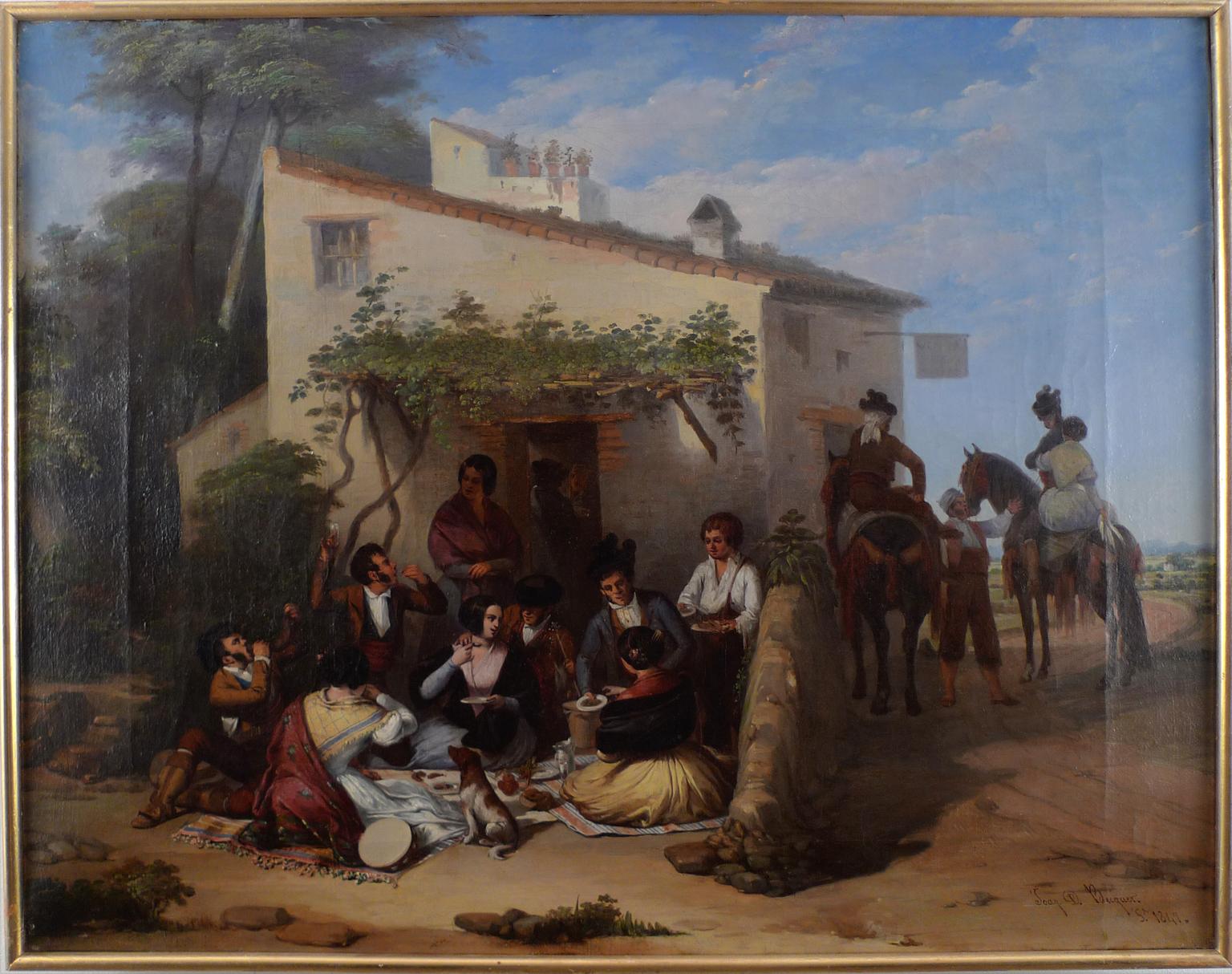 Sheila Querre - Green and blue French landscape. Sheila Querre oil on ...