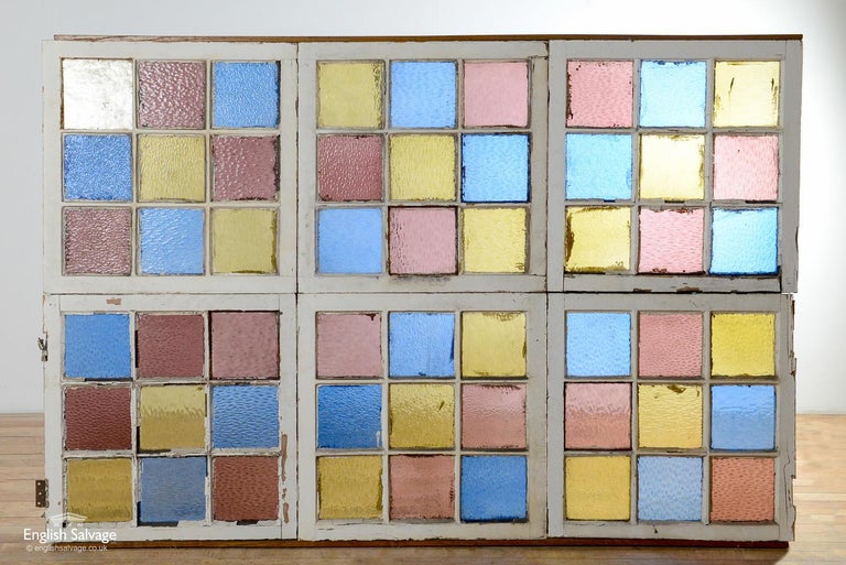 Job Lot of Reclaimed Stained Glass Windows, 20th Century For Sale at ...