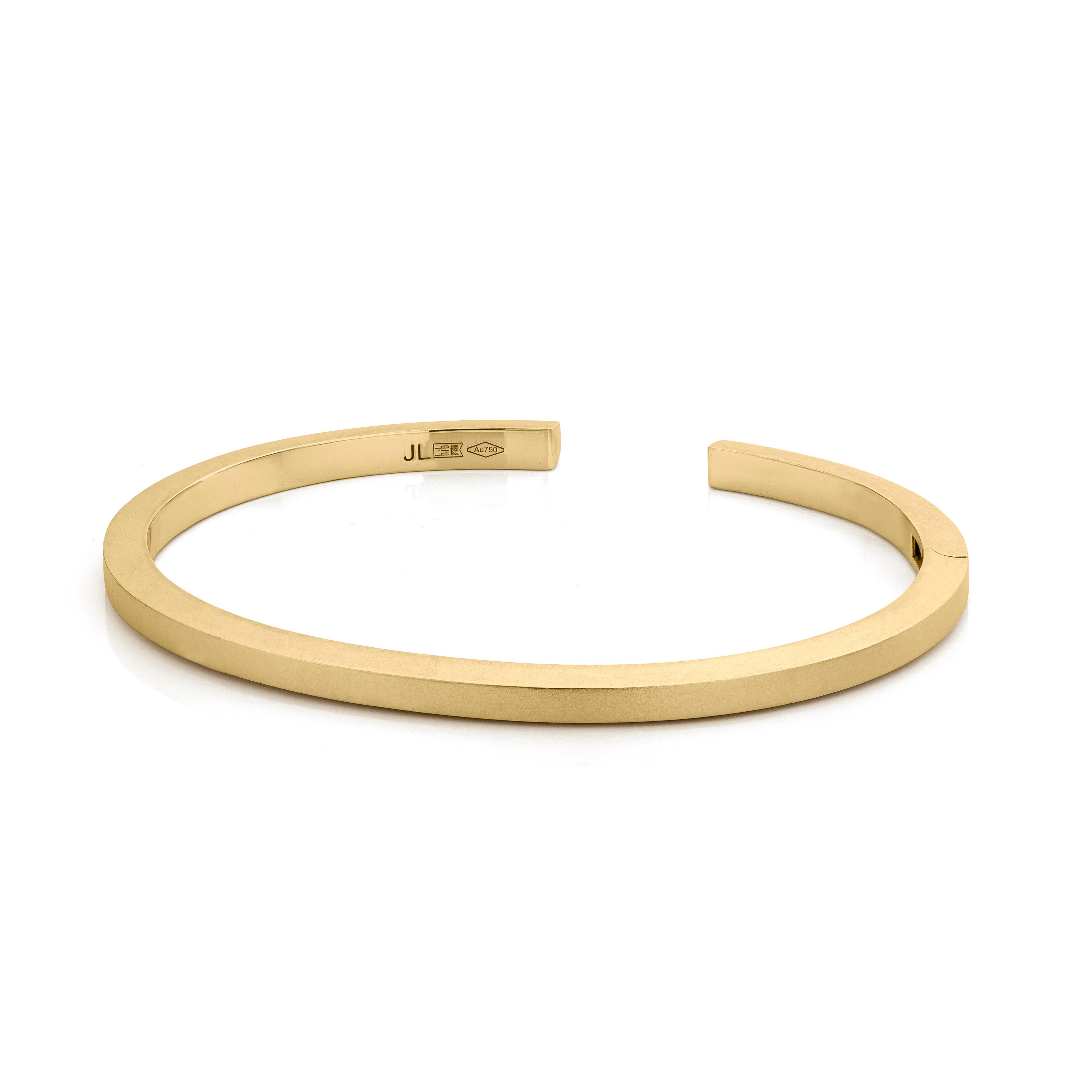 18 Carat Yellow Gold Sandblasted Bangle by Jochen Leën For Sale at ...
