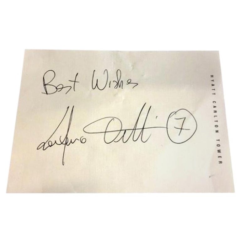 Jockey Frankie Dettori Autograph on Paper For Sale at 1stDibs