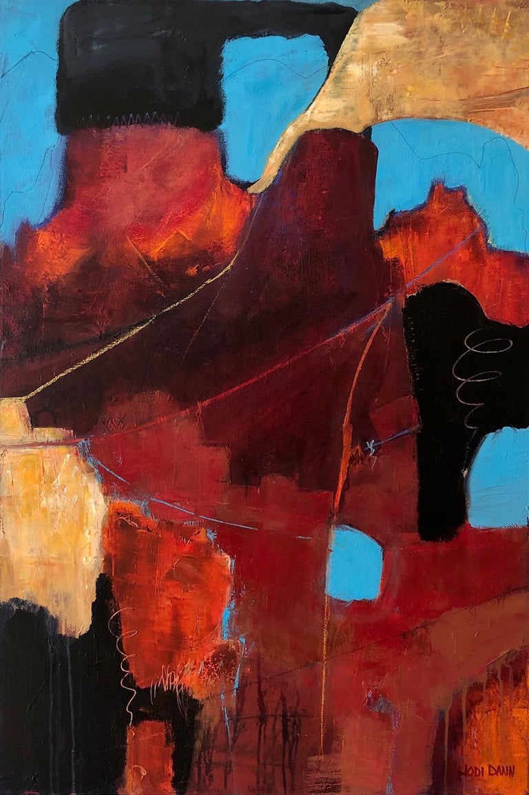 Jodi Dann - Finding Our Way, Abstract Painting For Sale at 1stDibs