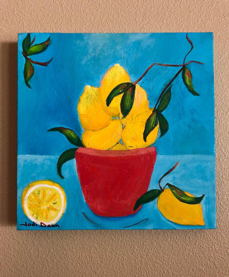 Jodi Dann - Lemon Squeeze, Original Painting For Sale at 1stDibs