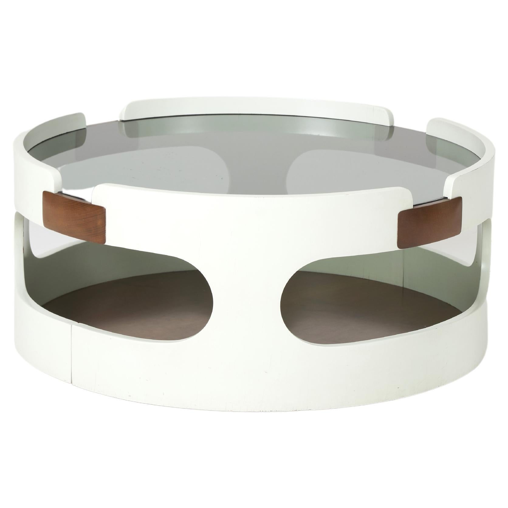 Joe Colombo 1960s Round Coffee Table For Sale at 1stDibs