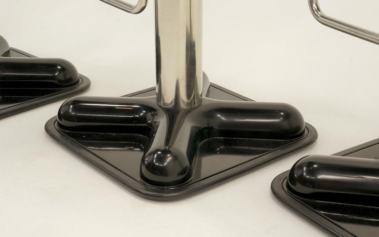 Joe Colombo Birillo Swivel Bar Stools, Set of Four, Fine Original ...