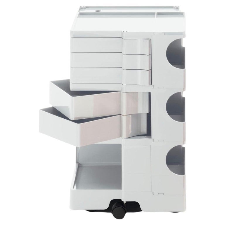 Joe Colombo 'Boby' Trolley 1970 Size M with 5 Drawers in White for B ...