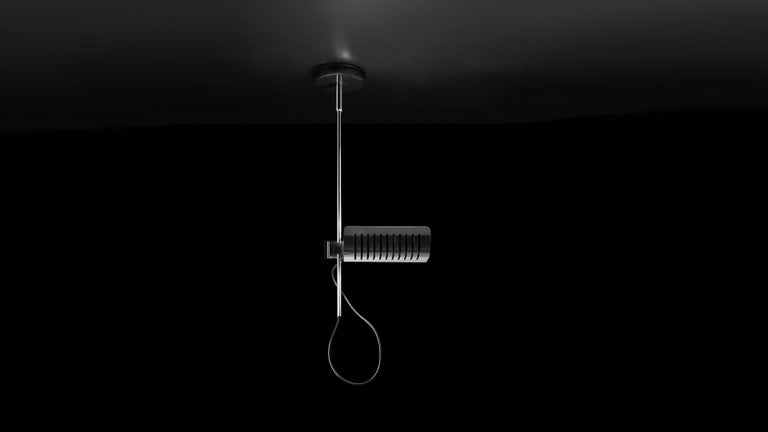 Joe Colombo Ceiling Lamp 'Colombo' 885 Anodic Bronze by Oluce For Sale ...