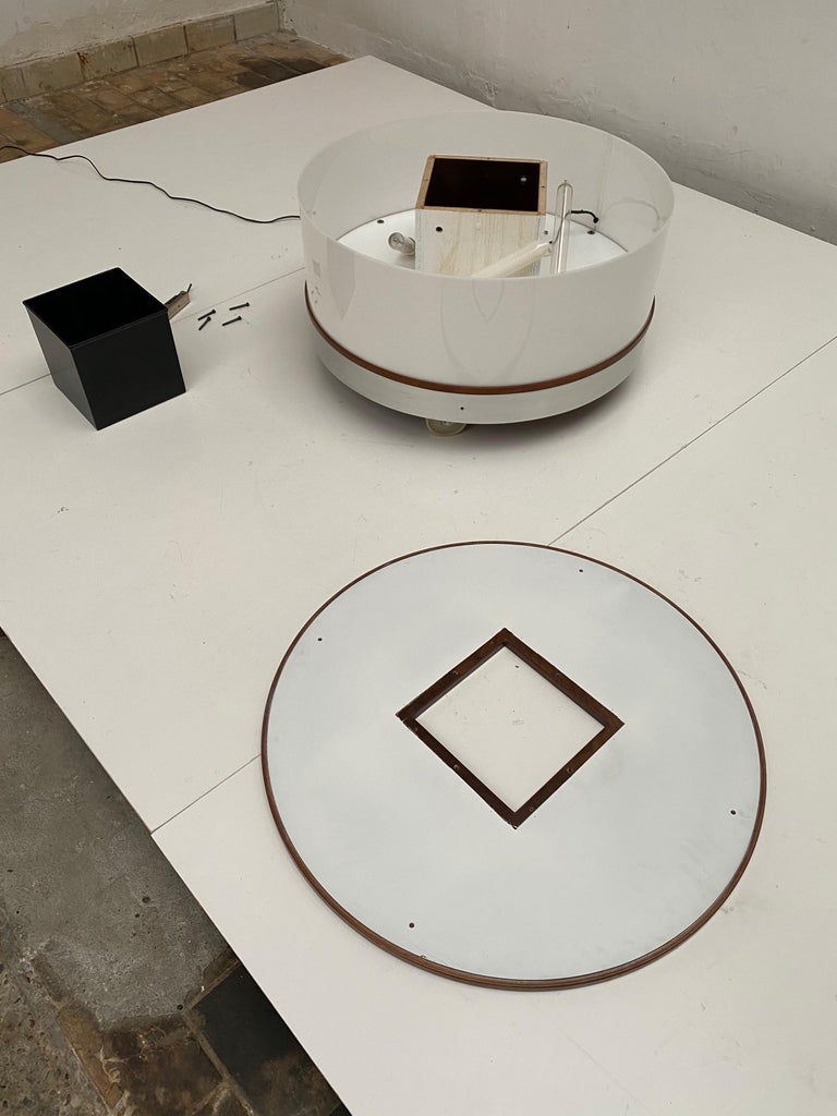 Joe Colombo Illuminated Rosewood Coffee Table, 1963, Original Bernini ...