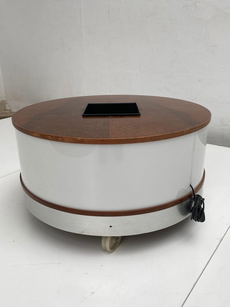 Joe Colombo Illuminated Rosewood Coffee Table, 1963, Original Bernini ...