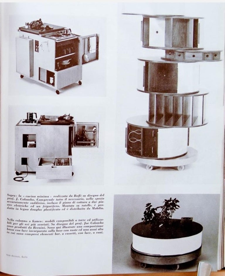 Joe Colombo Illuminated Rosewood Coffee Table, 1963, Original Bernini ...