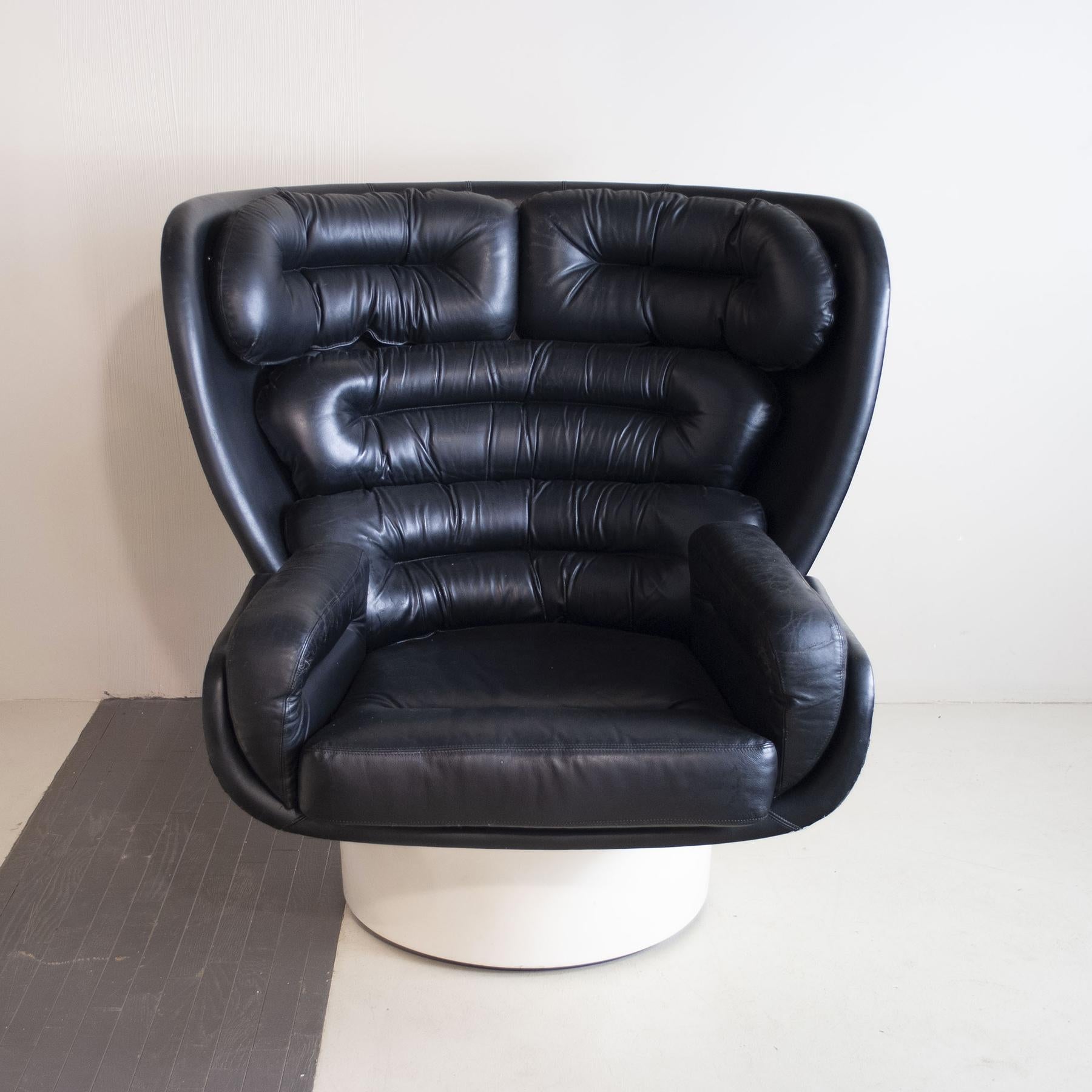 Joe Colombo Italian Midcentury Elda Armchair for Gavina at 1stDibs