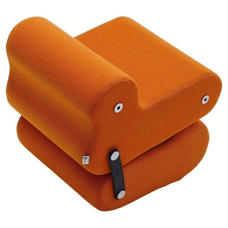 Joe Colombo 'Multichair' 1970 in Orange 'Sprinkles Kvadrat' for B-Line ...