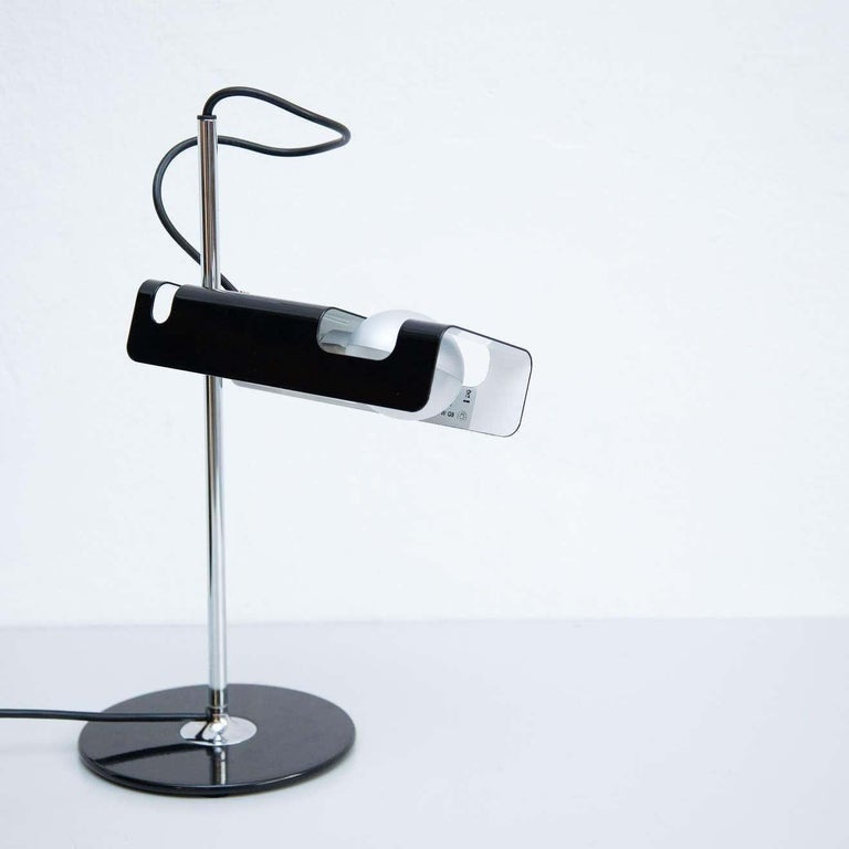 Joe Colombo Table Lamp 'Spider' Black by Oluce For Sale at 1stDibs
