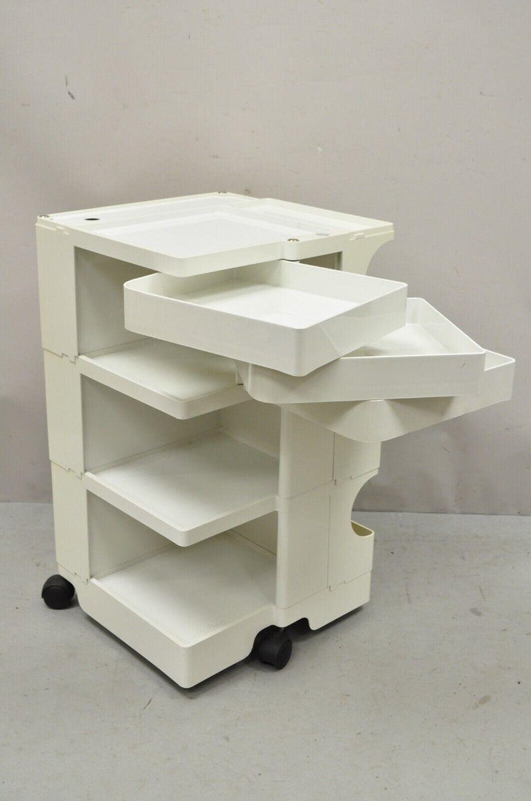Joe Colombo White Boby Storage Trolley by Bieffeplast, Italy For Sale ...