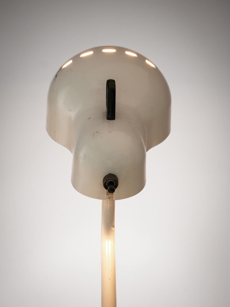 Joe Colombo White 'Topo' Desk Light For Sale at 1stDibs