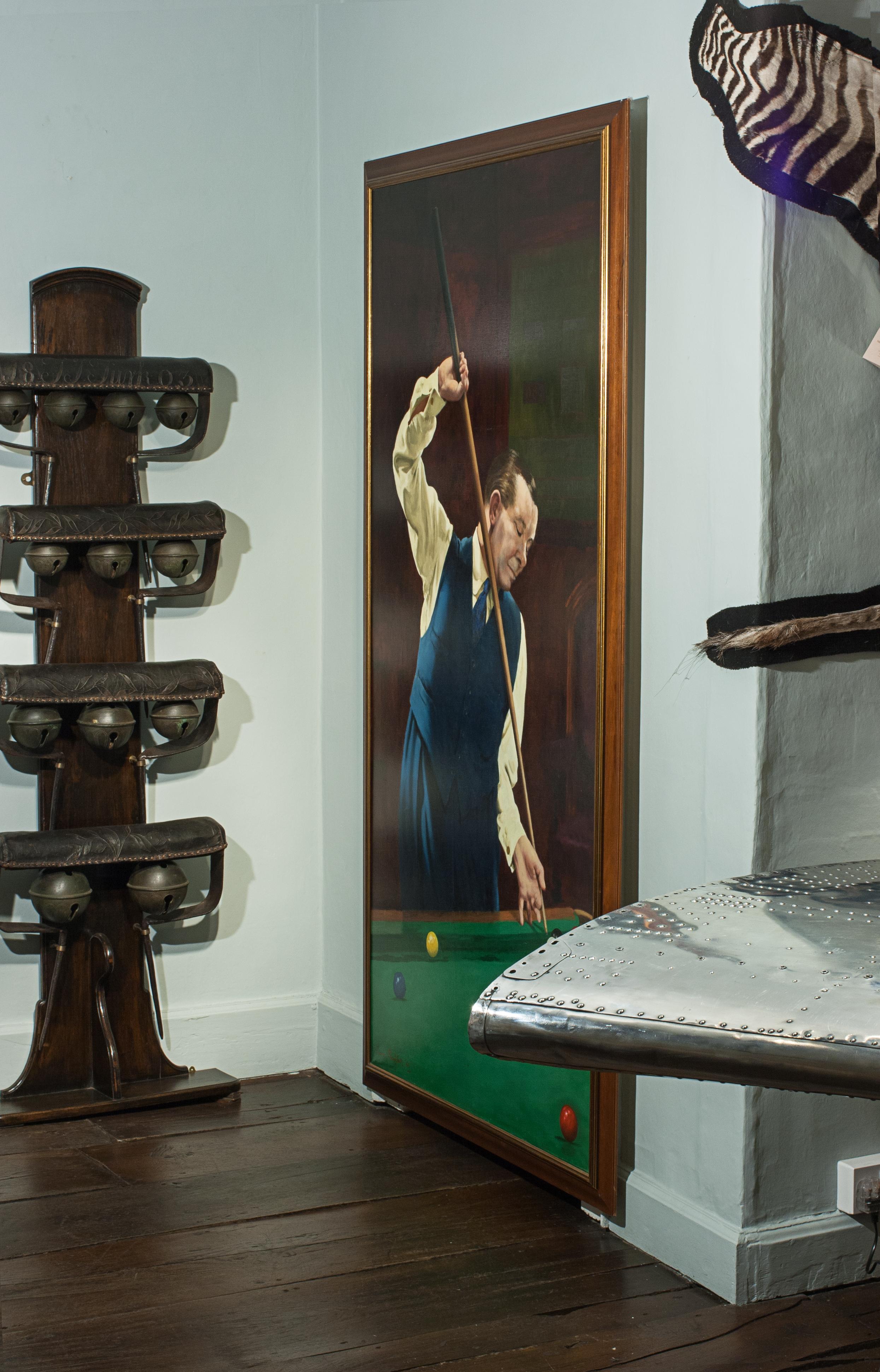 Joe Davis, Billiard or Snooker Painting Oil on Canvas For Sale at ...