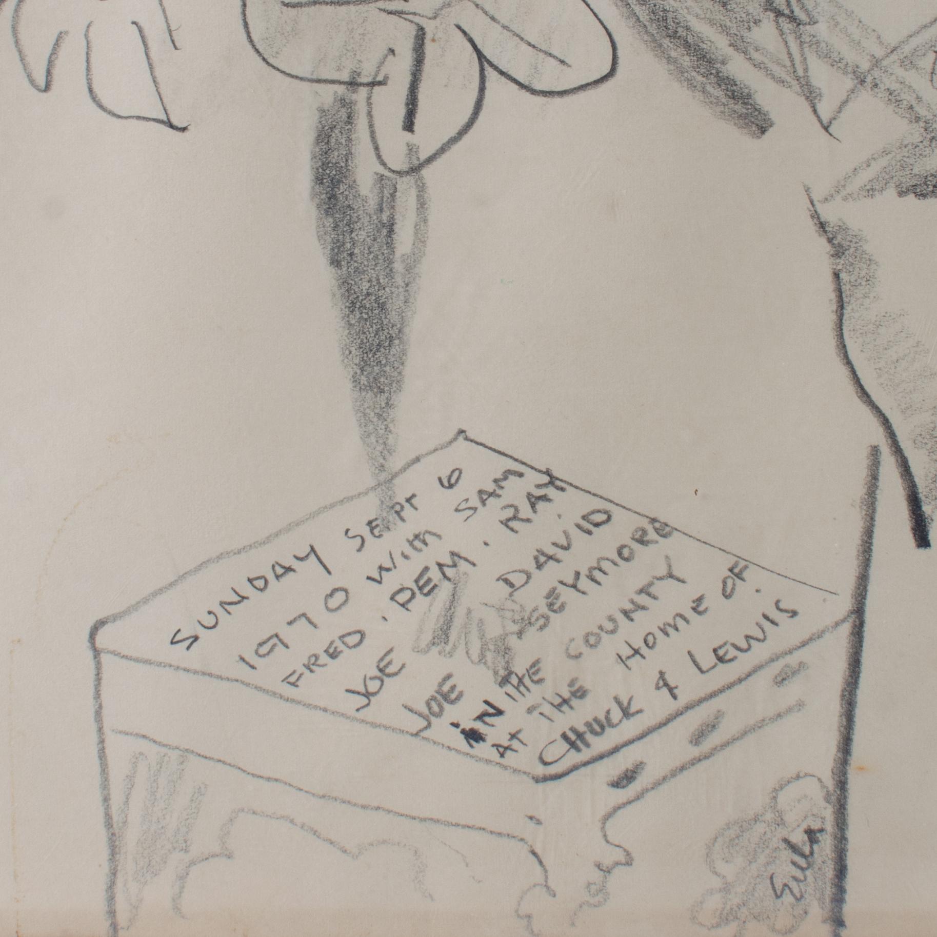 Joe Eula - Sketch, 1969 For Sale at 1stDibs