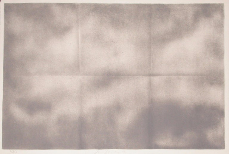 Joe Goode - Grey Folded Clouds - IV Grey For Sale at 1stDibs