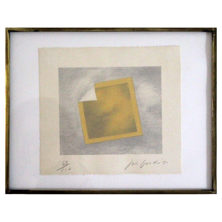 Joe Goode Untitled Yellow Folded Photo Modern Signed Lithograph 63/110 ...