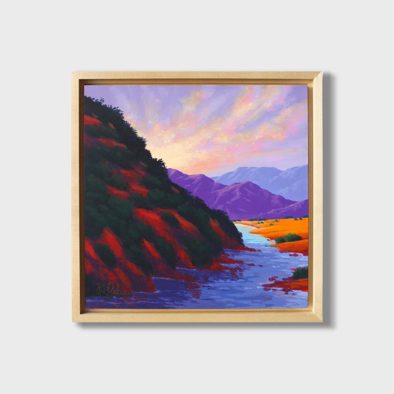 Joe Oakes - Expressionist Landscape Painting, "Mountain Creek II" at ...