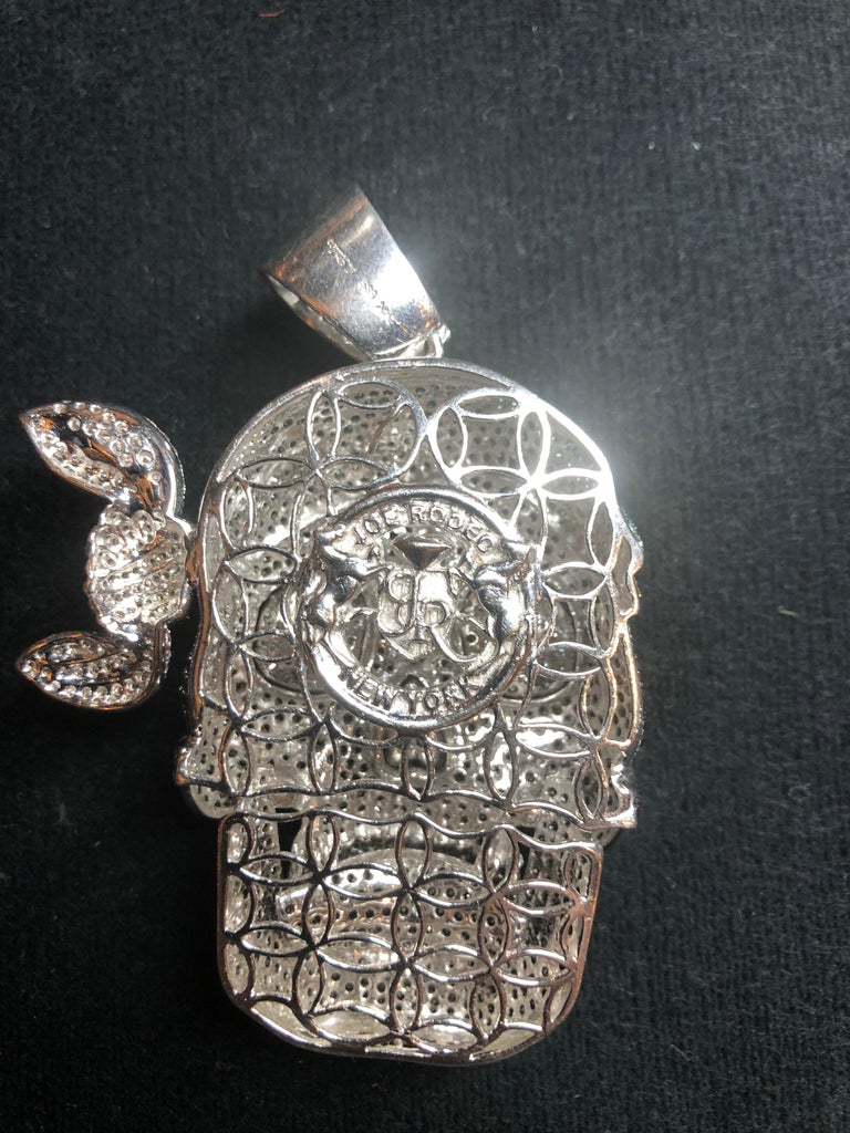 Joe Rodeo Diamond Skull Pendant at 1stDibs