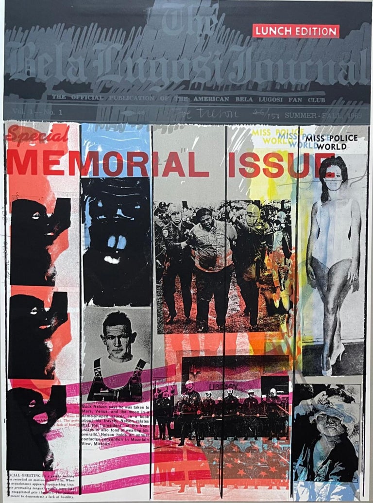 Joe Tilson - The Bela Lugosi Journal III For Sale at 1stDibs