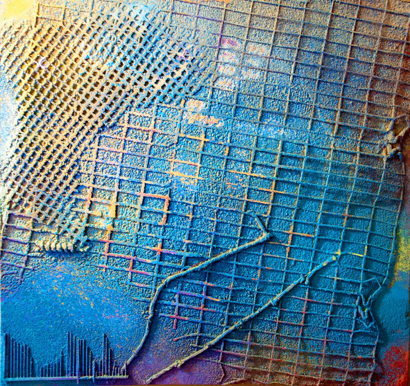 Patrick Cronin - Large Sculptural Cubist Abstract Painting For Sale at ...