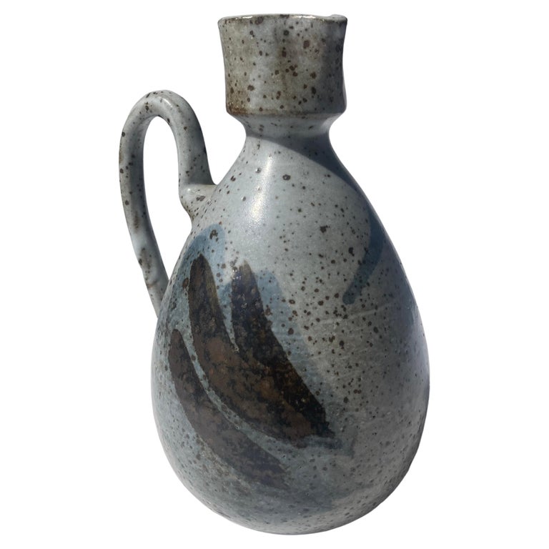 Joel Edwards pottery/ceramic pitcher/ carafe , signed For Sale at 1stDibs