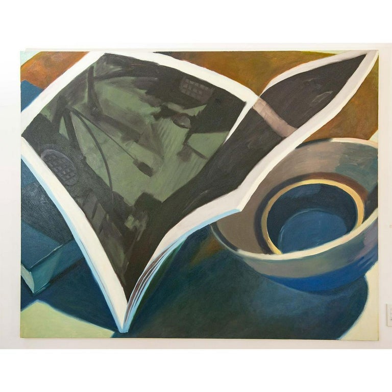 Joel Janowitz - Large Joel Janowitz Boston Modernist Oil Painting ...