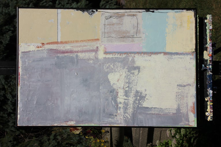 Joey Korom - Poles, Abstract Painting For Sale at 1stDibs