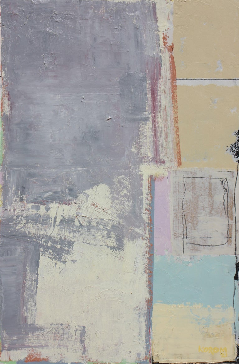 Joey Korom - Poles, Abstract Painting For Sale at 1stDibs